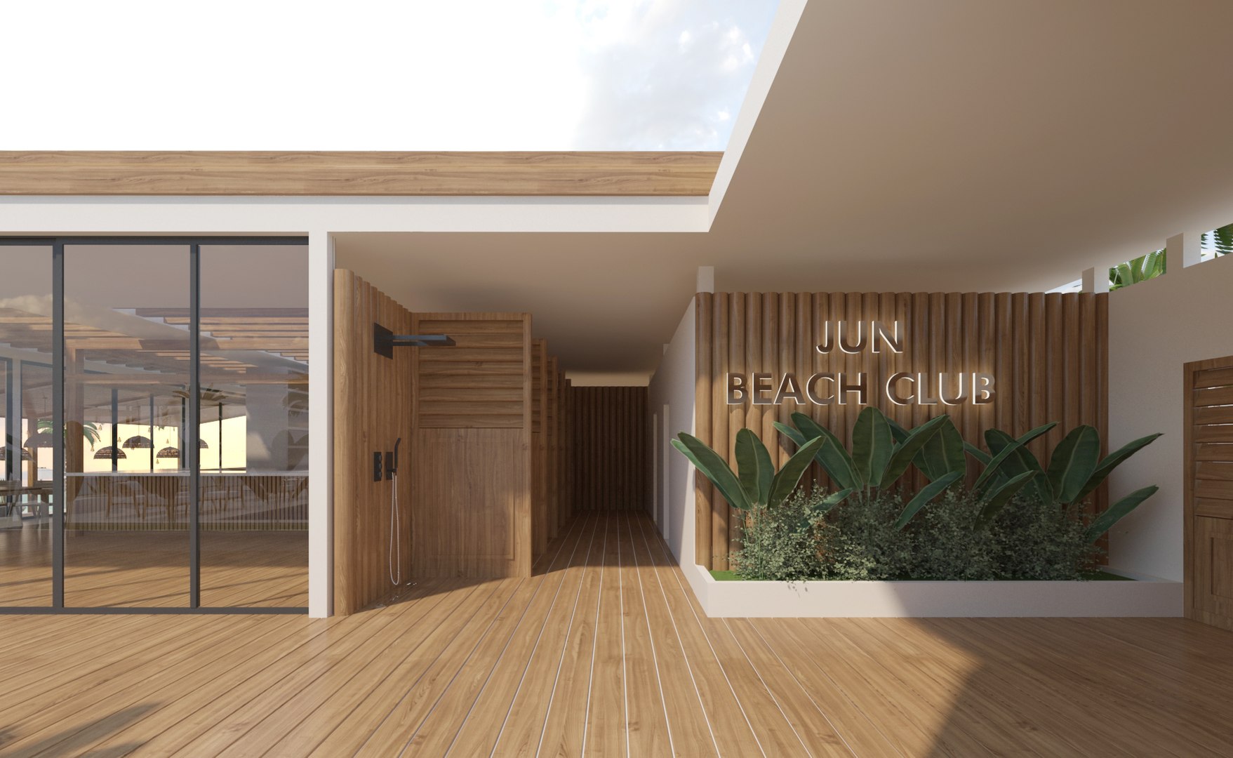 3D Beach Club Resort Exterior model - TurboSquid 1913291
