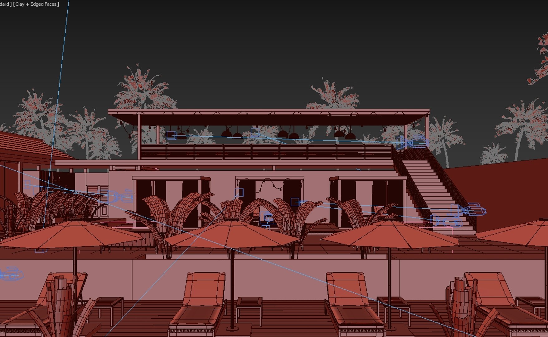3D Beach Club Resort Exterior model - TurboSquid 1913291