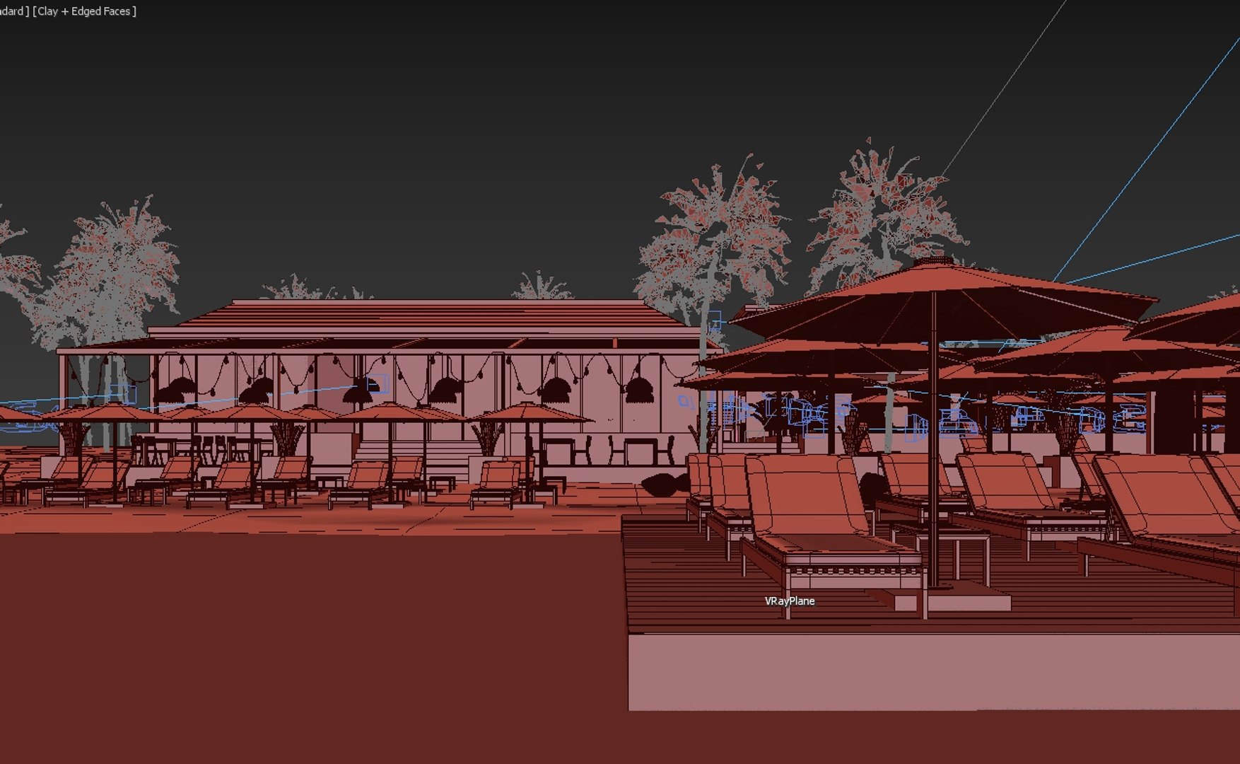 3D Beach Club Resort Exterior model - TurboSquid 1913291