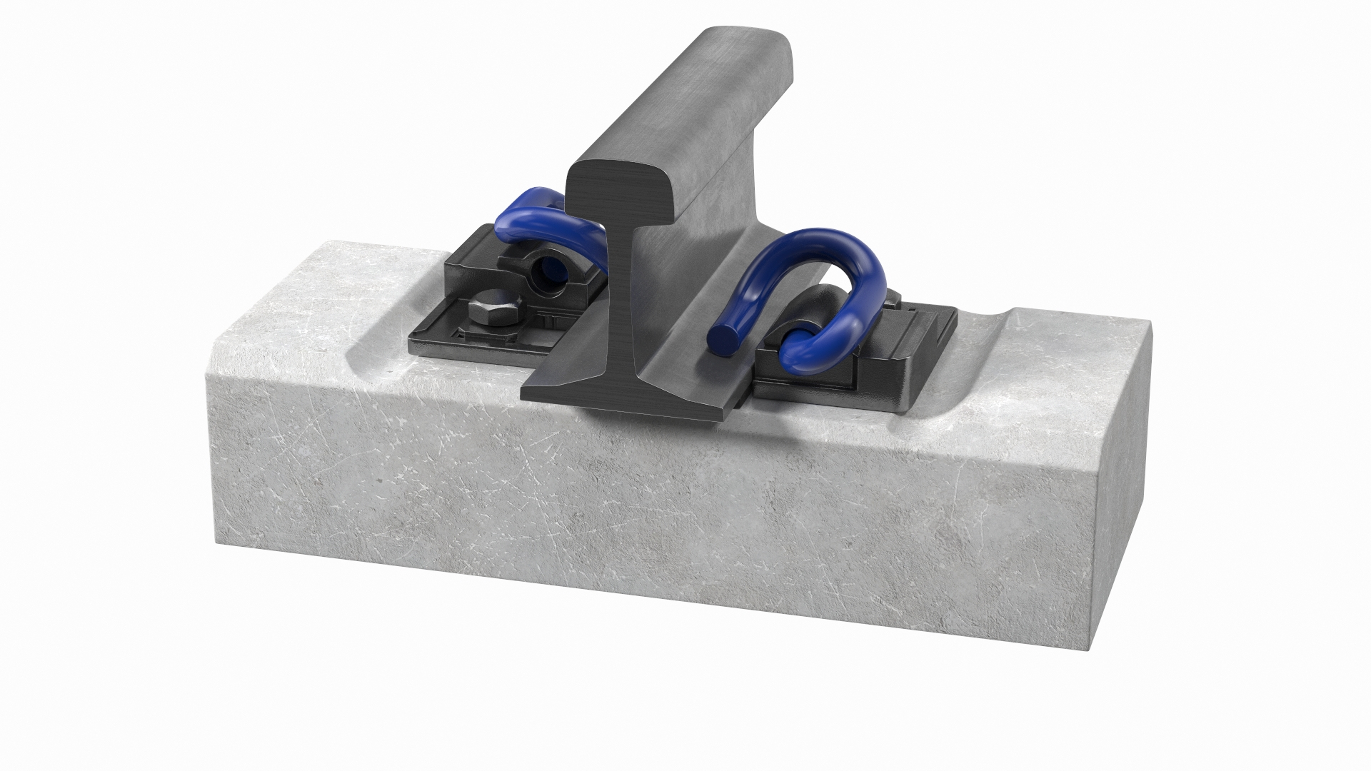 3D E Clip Rail Track Fastening System - TurboSquid 1835855