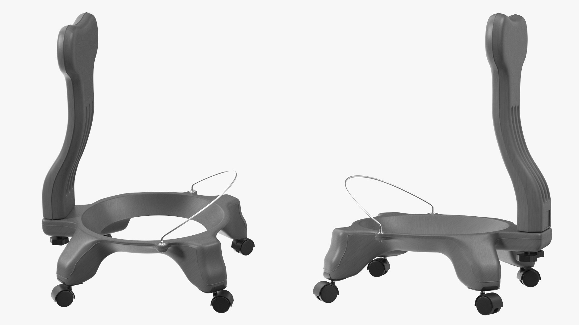 Gaiam Chair Grey Empty Model - TurboSquid 2149426