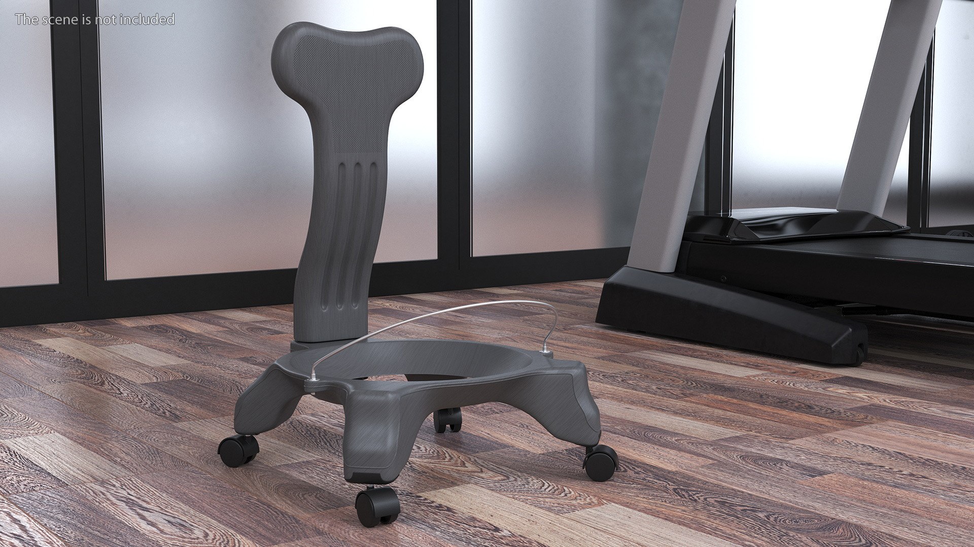 Gaiam Chair Grey Empty Model - TurboSquid 2149426