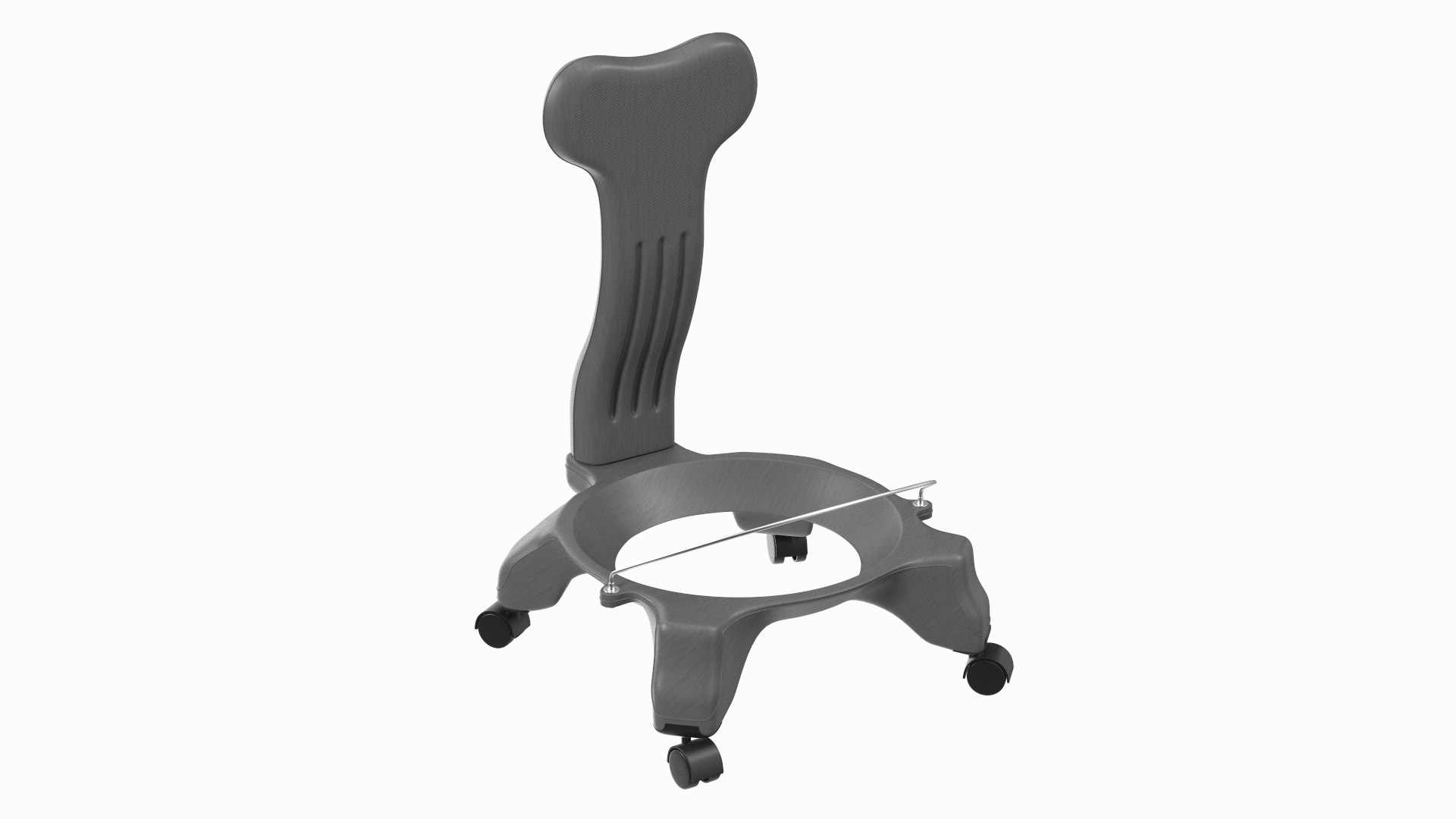 Gaiam Chair Grey Empty Model - TurboSquid 2149426