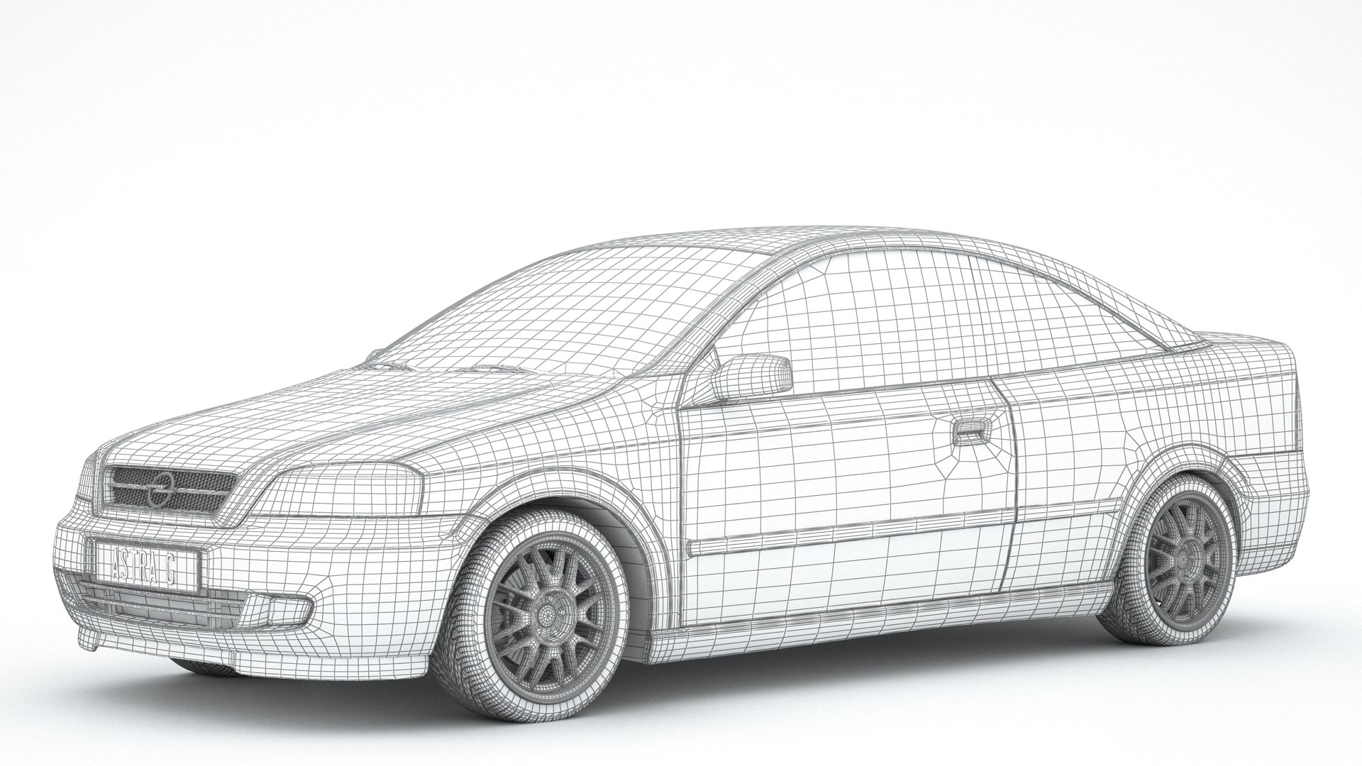 3D Opel Astra G Coupe Bertone Model - TurboSquid 2141276