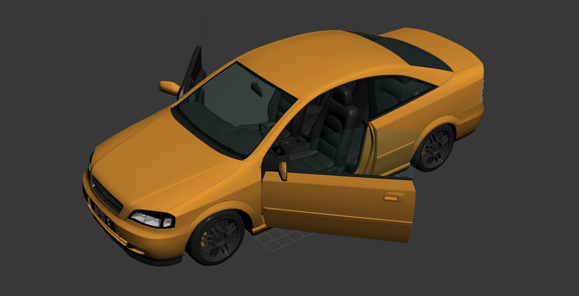 3D Opel Astra G Coupe Bertone Model - TurboSquid 2141276