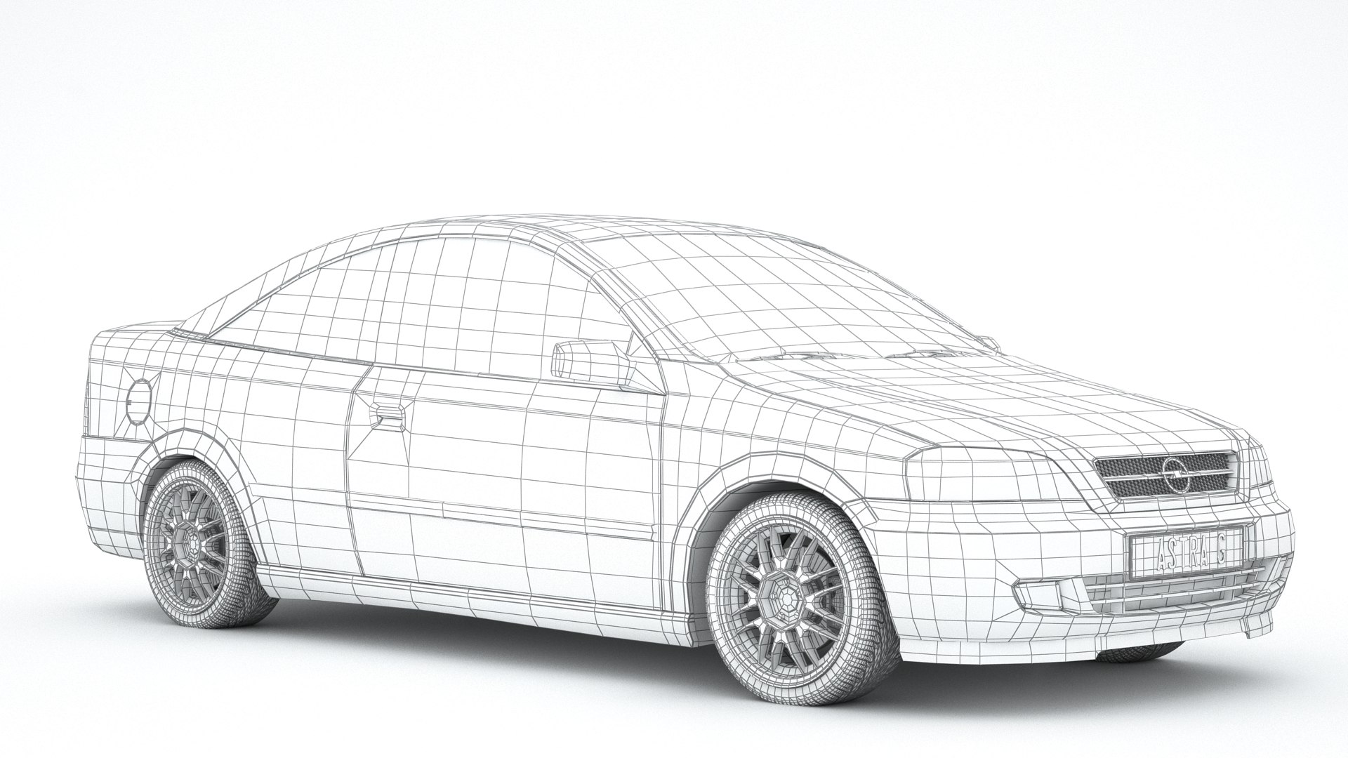 3D Opel Astra G Coupe Bertone Model - TurboSquid 2141276