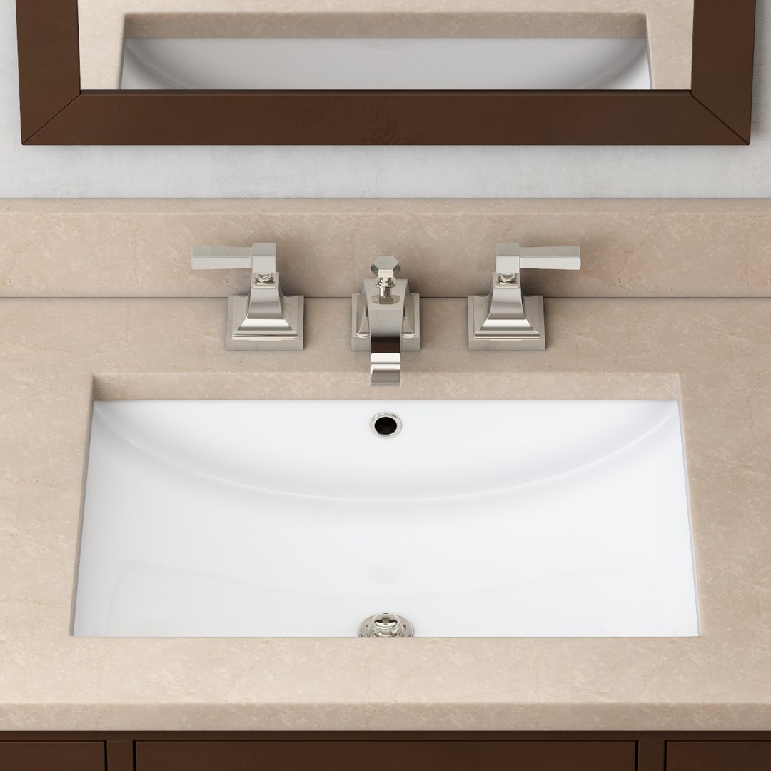 Hutton Single Floating Vanity 3d Model