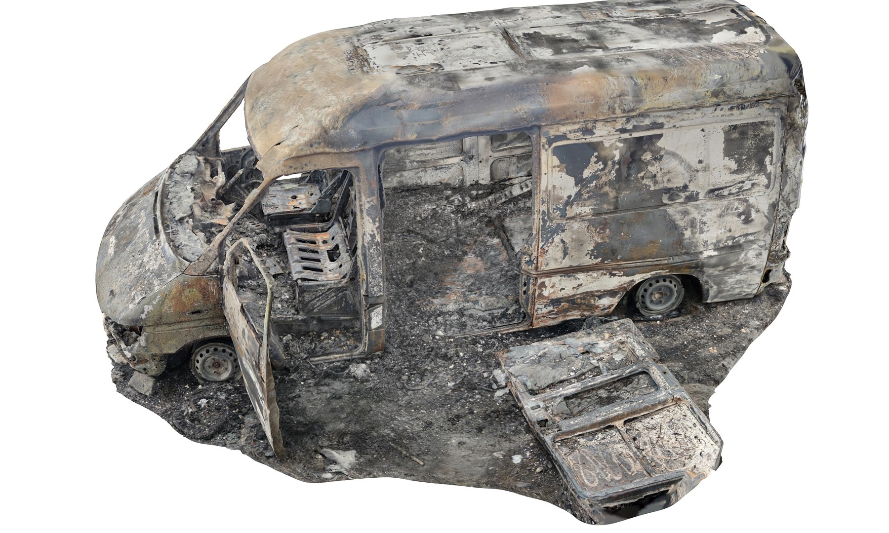 Car Wreck 16K 3D Model - TurboSquid 2060682