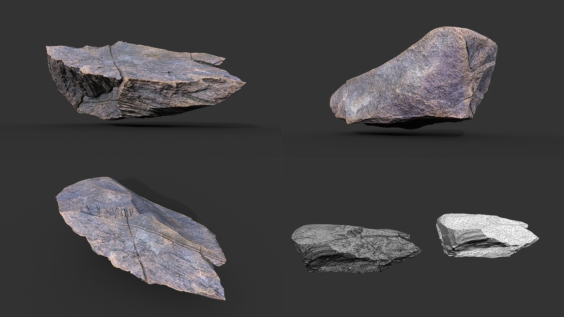 9 Simple Realistic Rocks - 250623 3D - TurboSquid 2425190