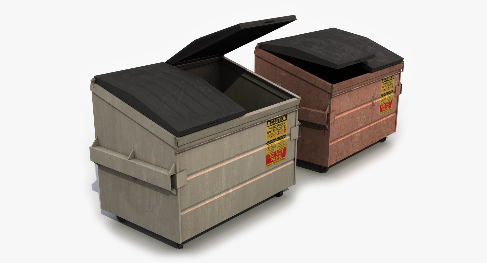 3d Model Dumpster Modeled Contains