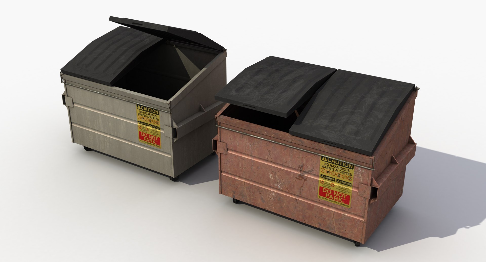 3d Model Dumpster Modeled Contains