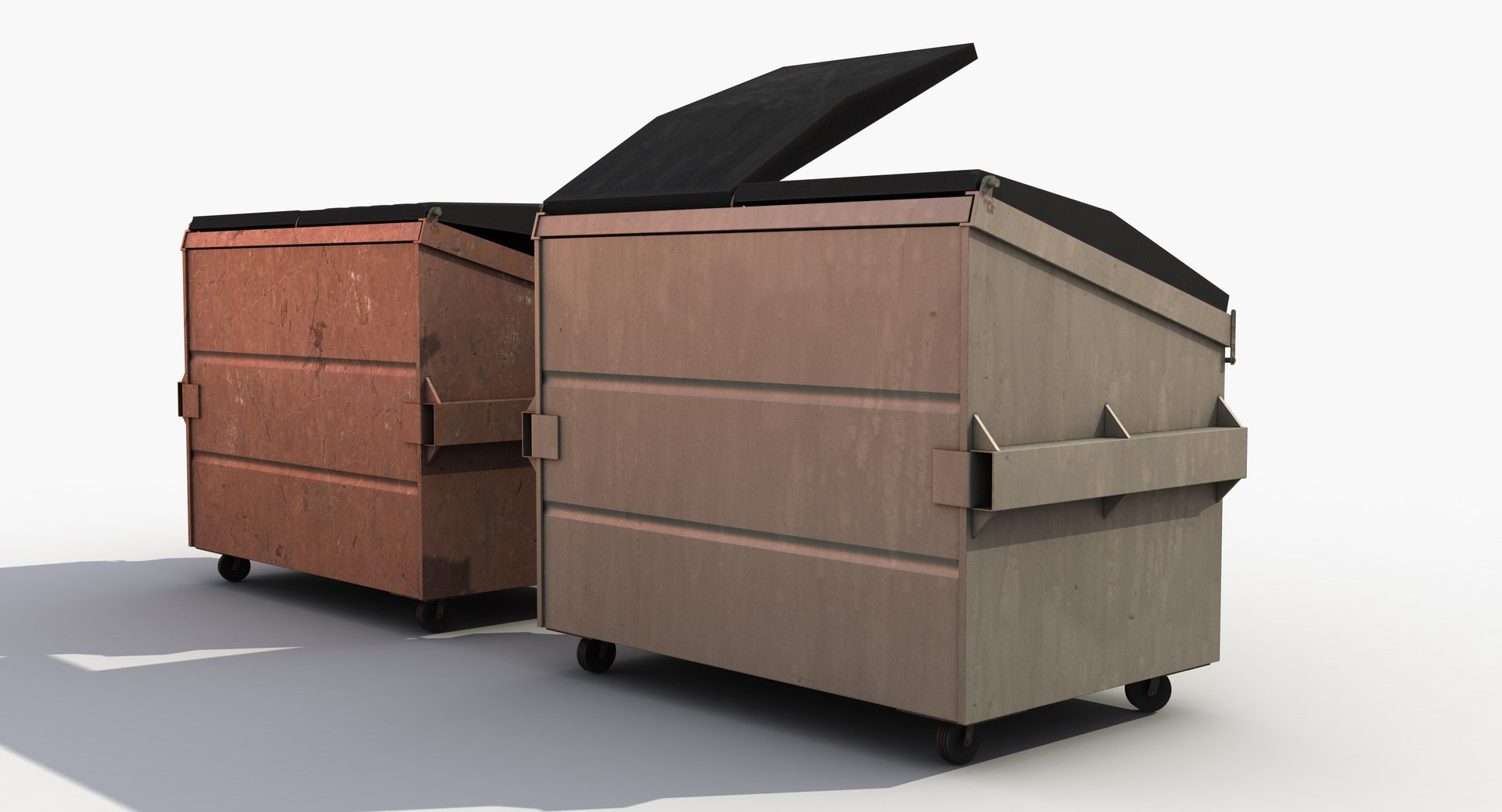 3d Model Dumpster Modeled Contains