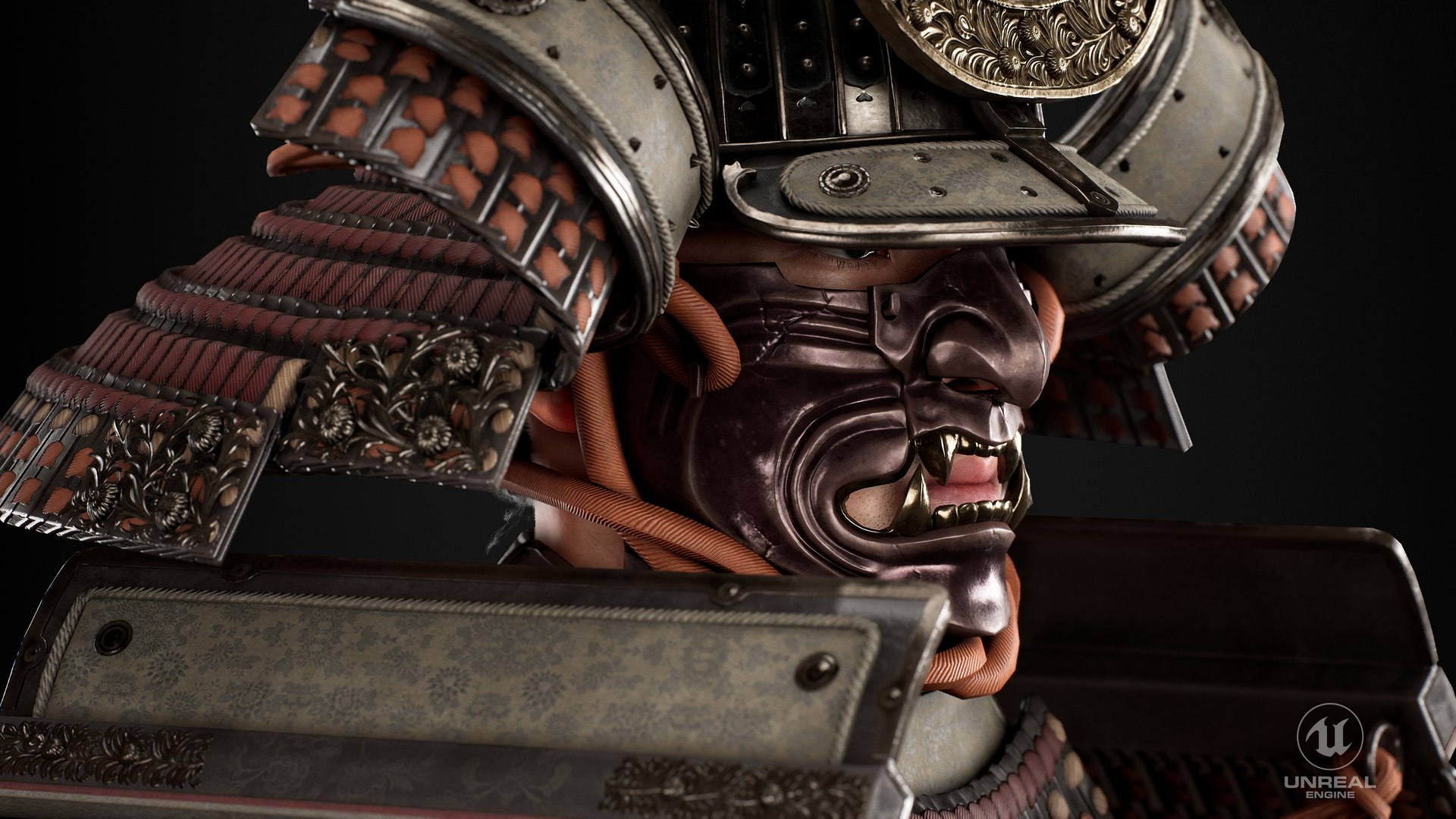 3D Red Japanese Samurai Character - TurboSquid 2457587