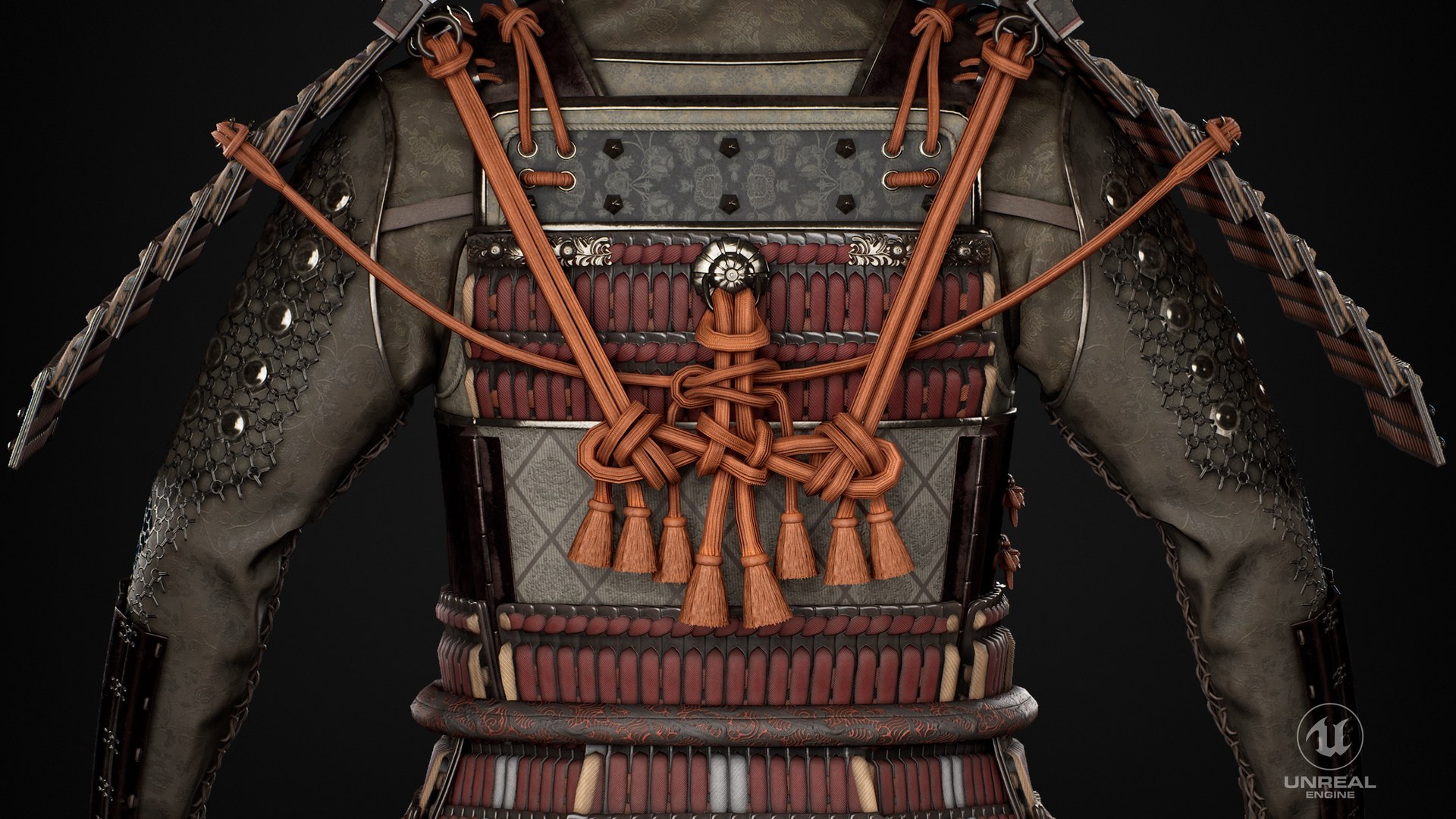 3D Red Japanese Samurai Character - TurboSquid 2457587