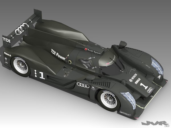 audi r18 3d model