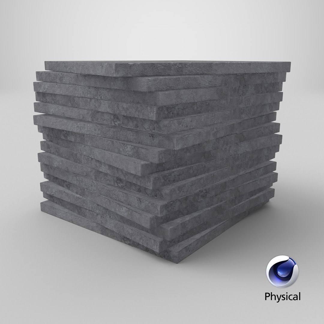 3D Concrete Slabs Model - TurboSquid 2241288