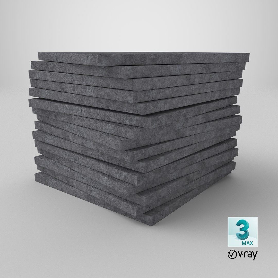 3D Concrete Slabs Model - TurboSquid 2241288