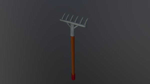 Cartoon Harrow 3D - TurboSquid 2015527