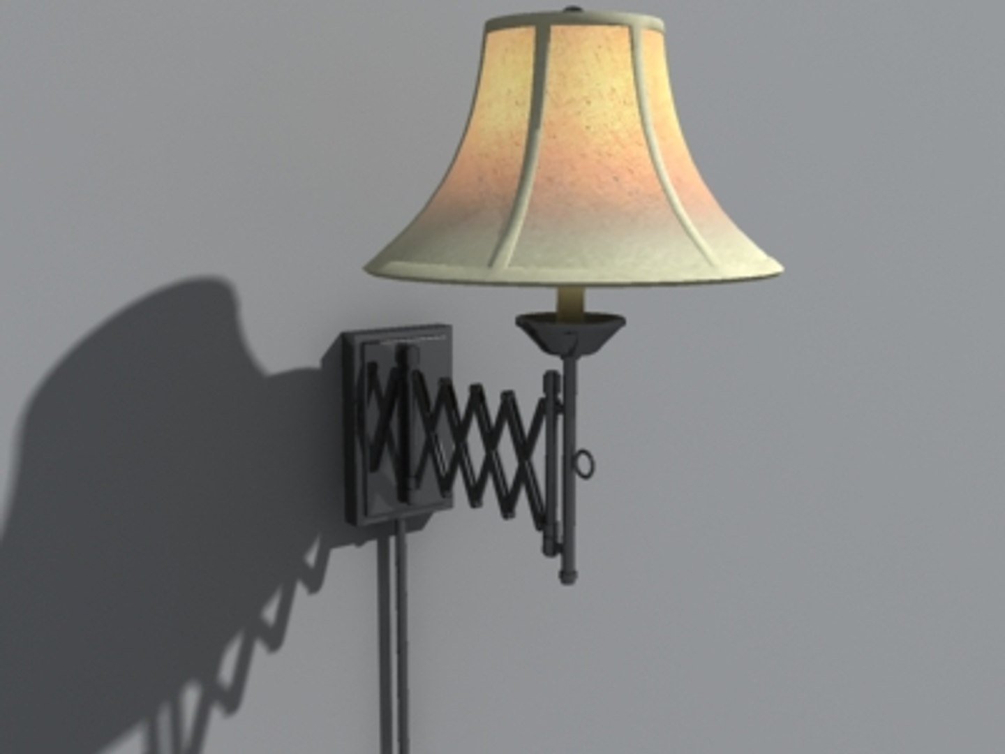 bedroom hinge lamp 3d model