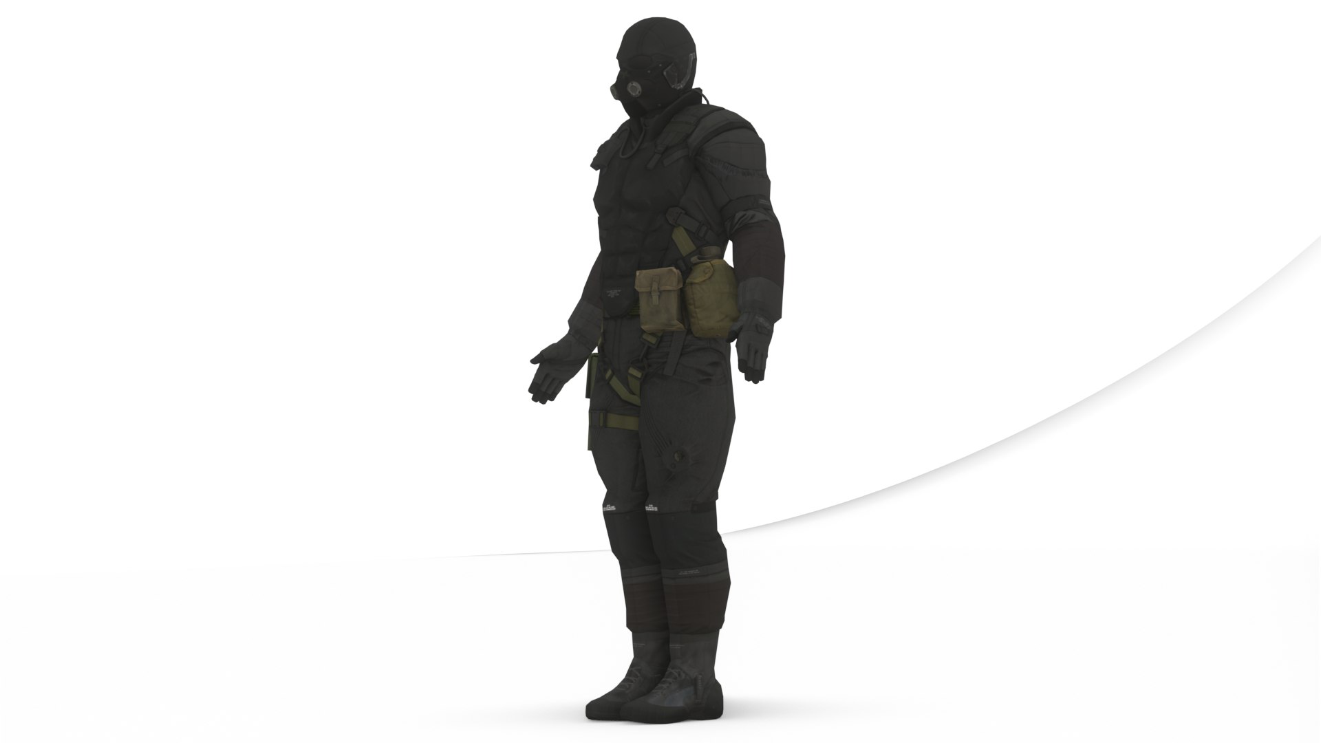 Male Stealth Operative Tactical Suit 3D Character 3D Model - TurboSquid ...