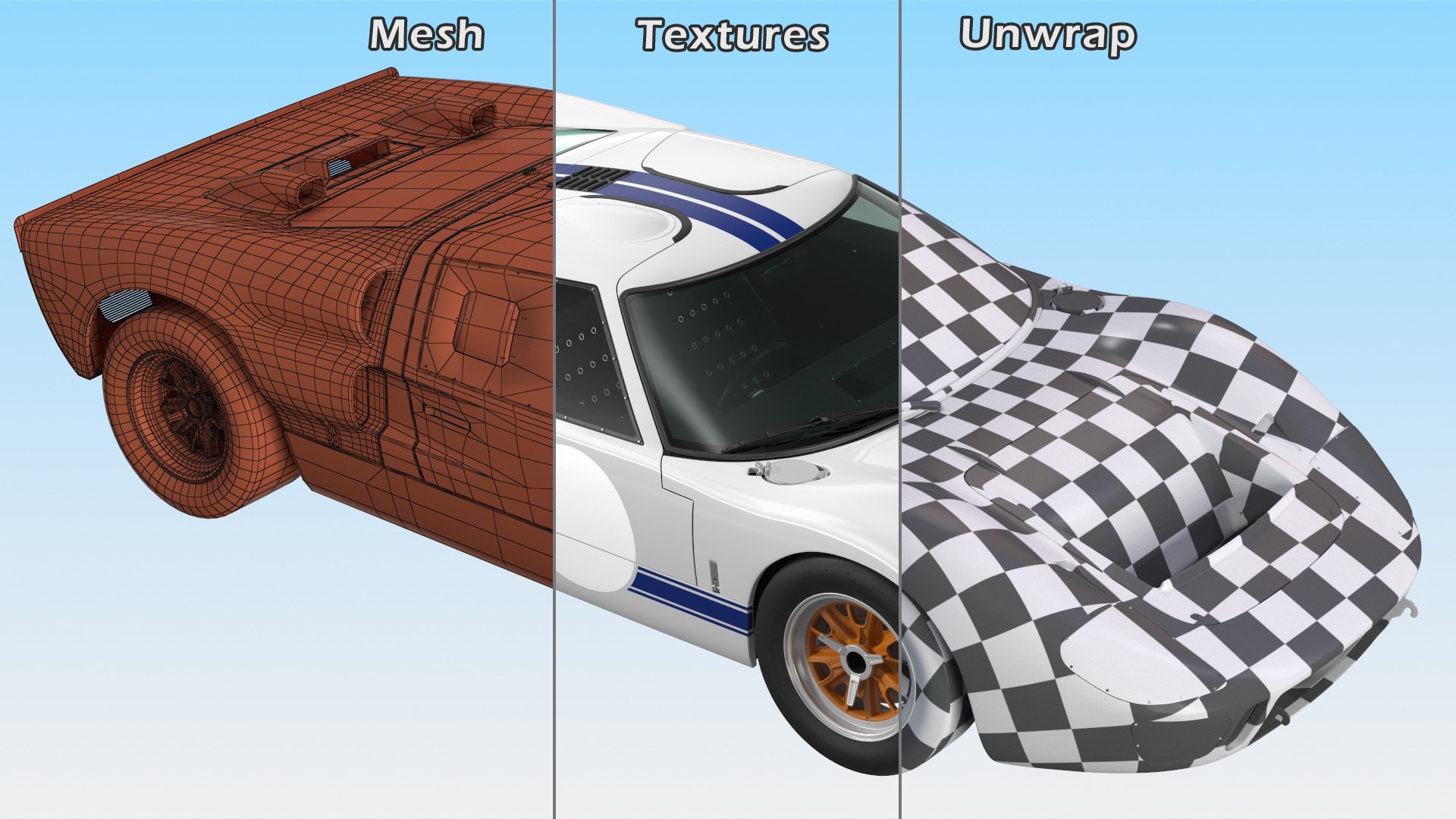 Classic Racing Car White Simple Interior model - TurboSquid 1874783