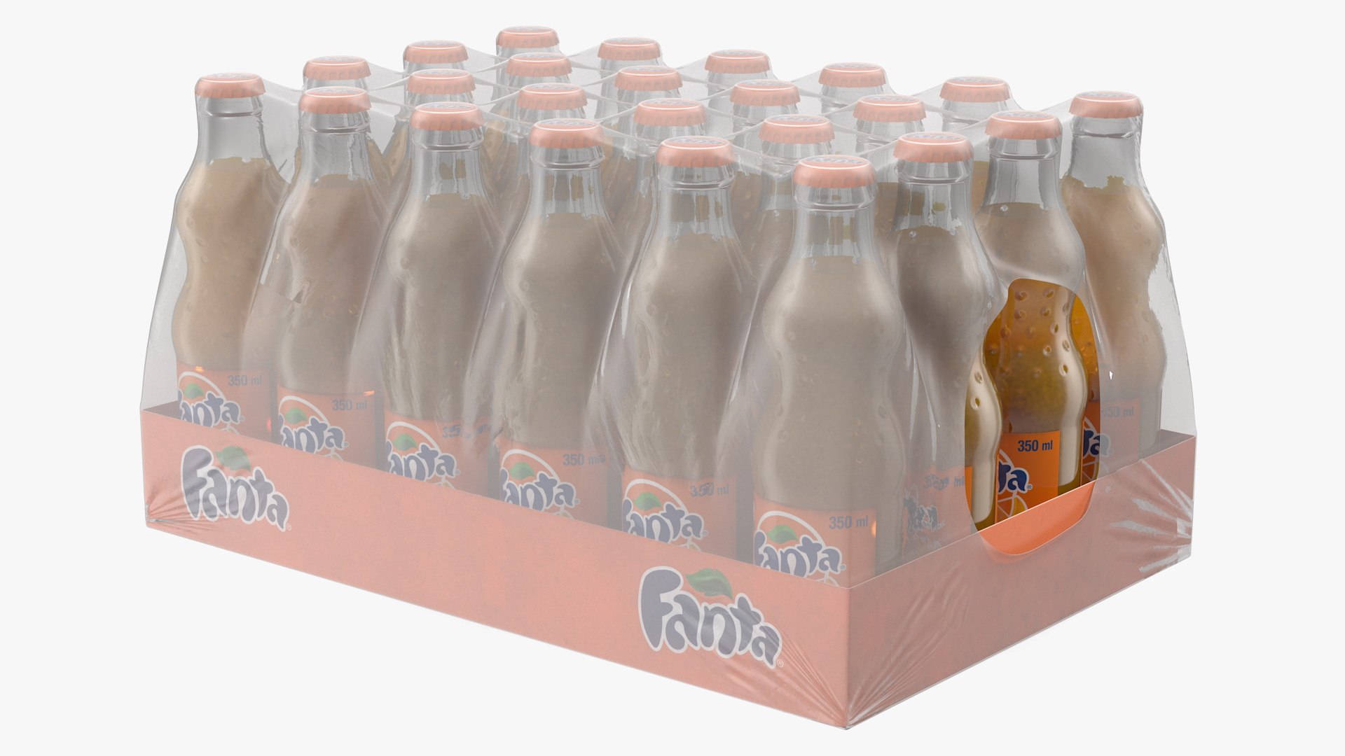 Fanta bottles packages pack 3D model - TurboSquid 1459663