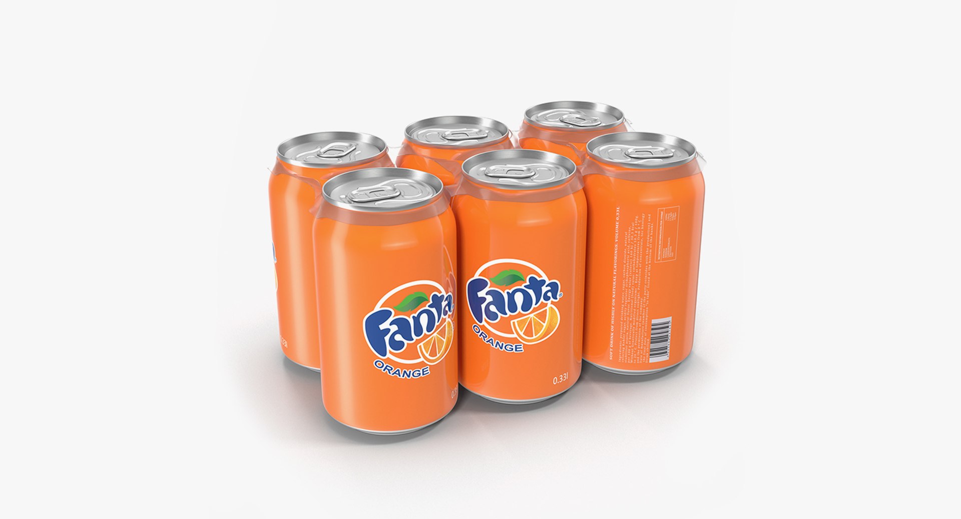 Fanta Bottles Packages Pack 3D Model - TurboSquid 1459663