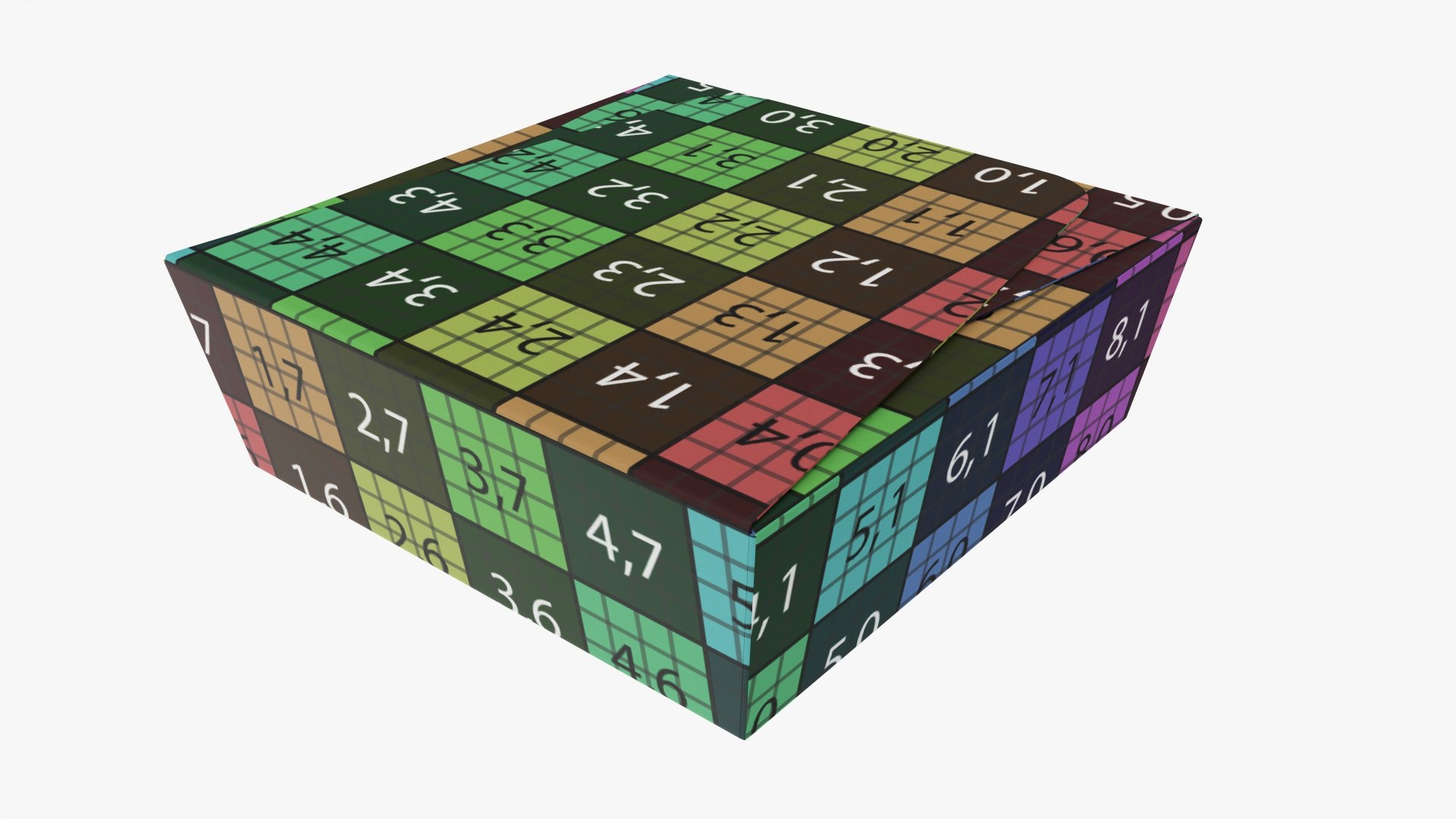 3D Square low paper box mockup model - TurboSquid 1724944