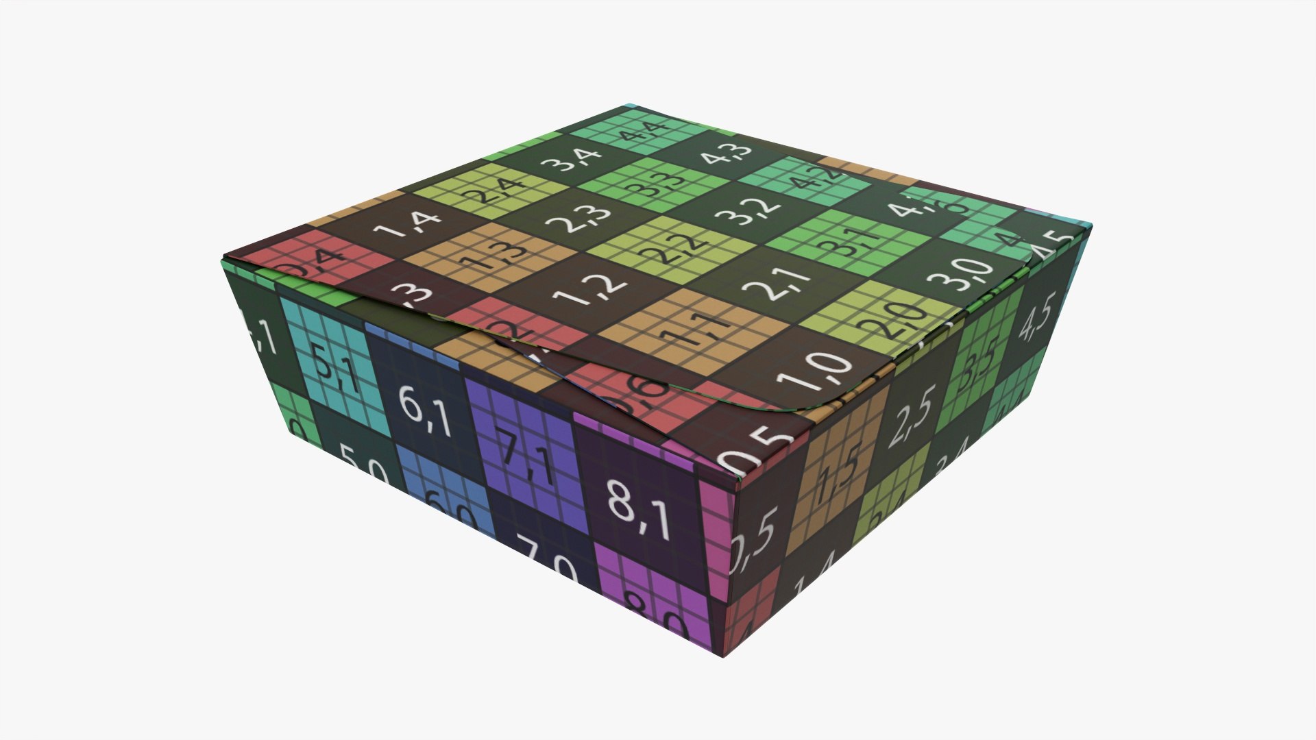 3D Square low paper box mockup model - TurboSquid 1724944