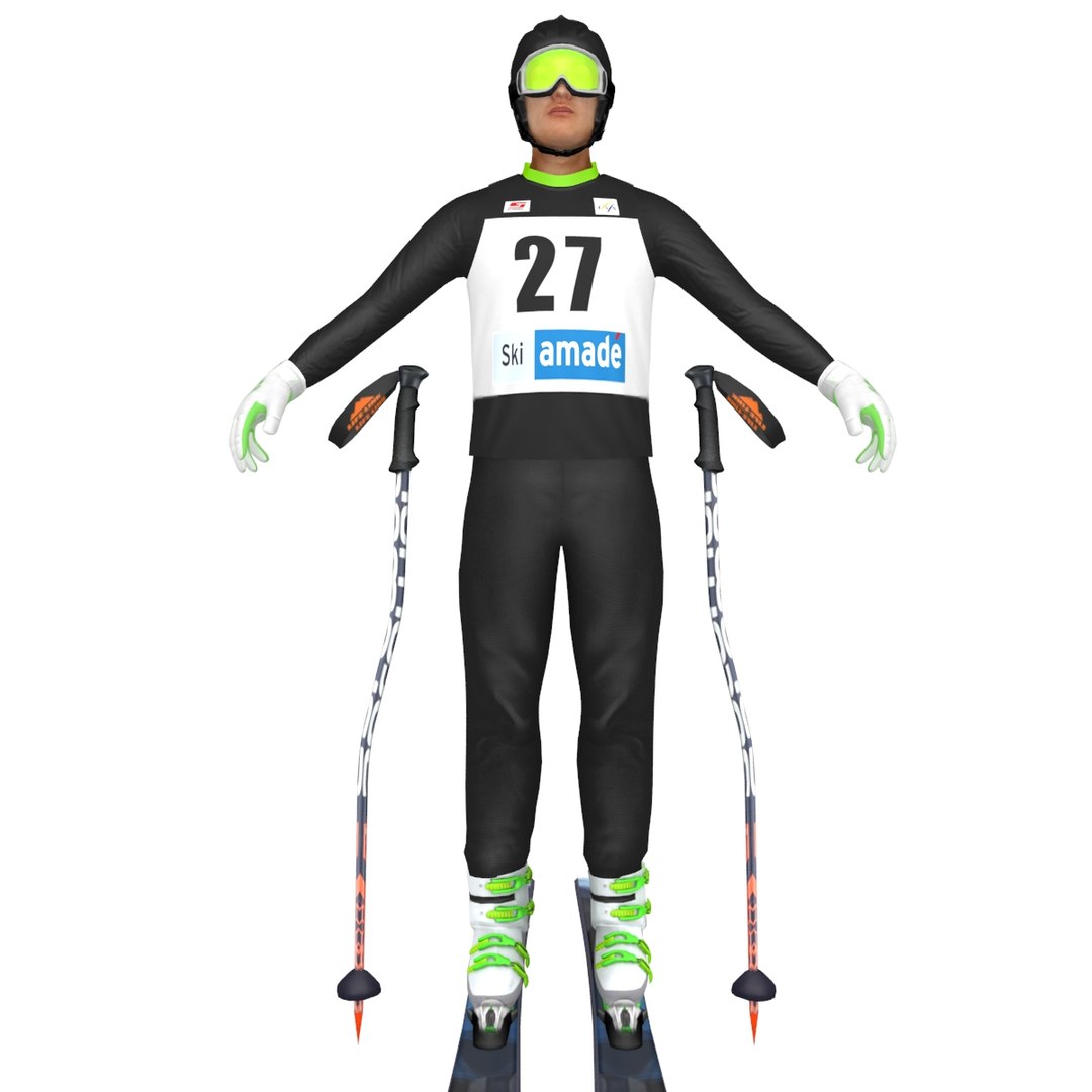 Skier Ski 3D Model - TurboSquid 1284503