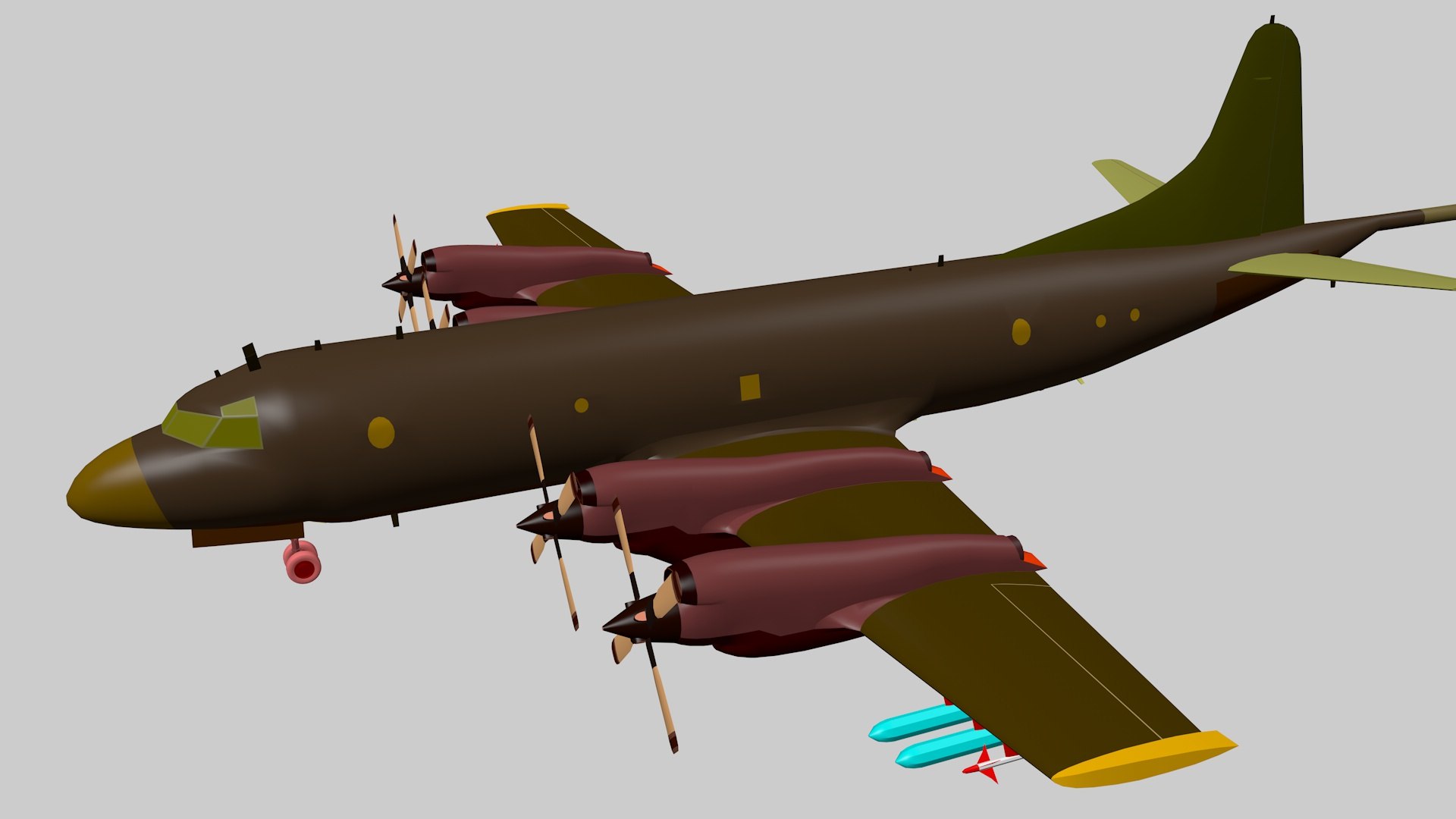3D Model CP-140 AIRPLANE - TurboSquid 2085435