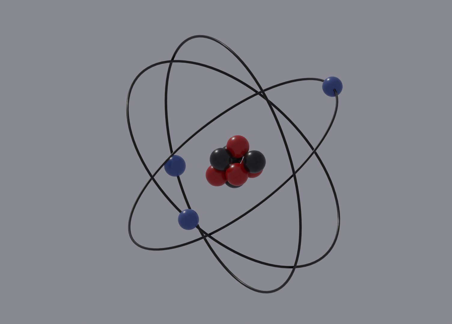 3D Atom Model - TurboSquid 2058678