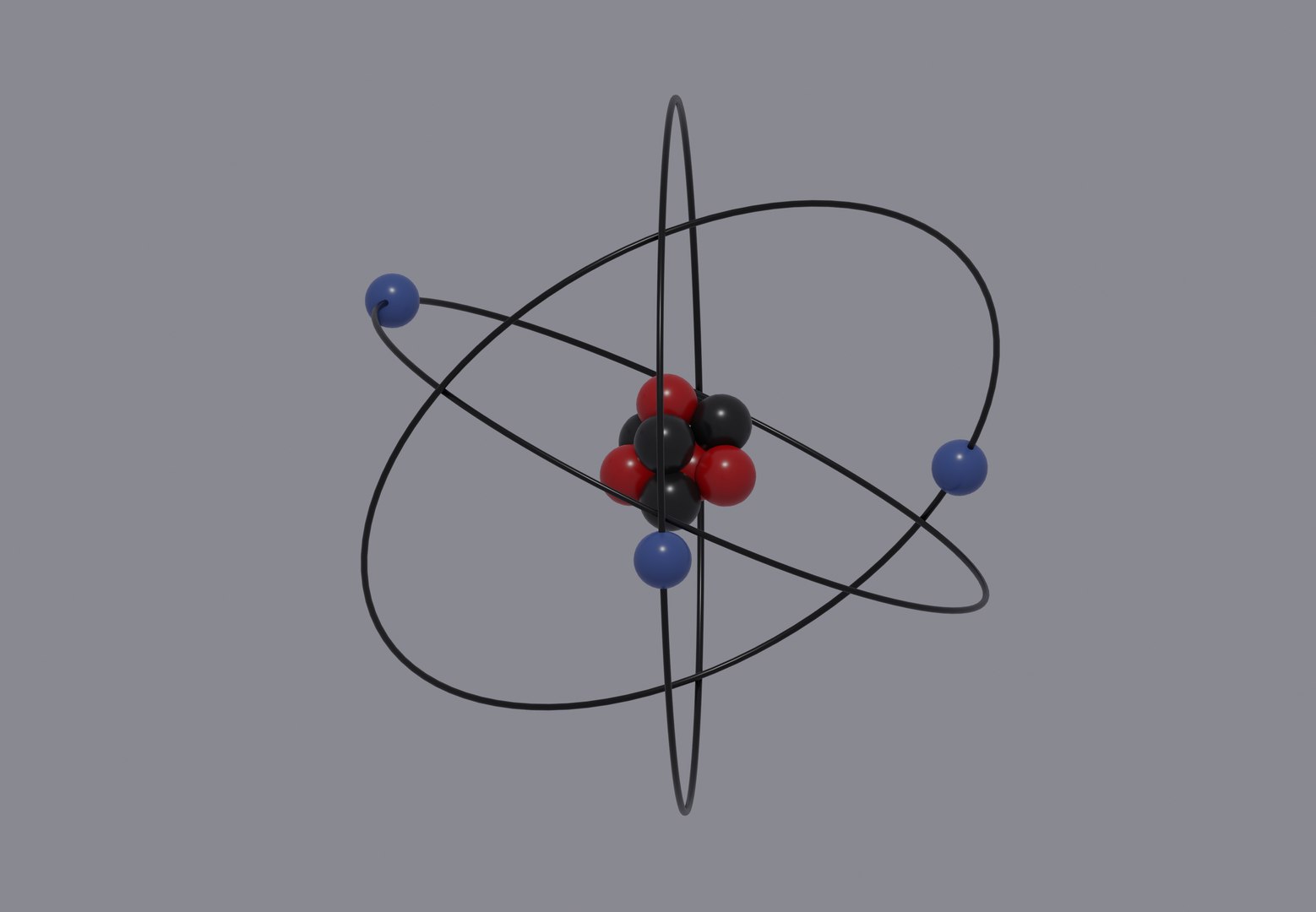 3D Atom Model - TurboSquid 2058678