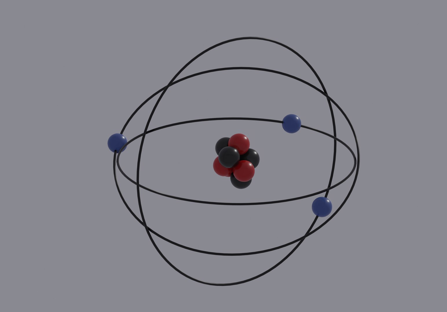 3D Atom Model - TurboSquid 2058678