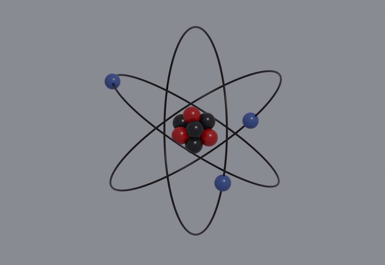 3D Atom Model - TurboSquid 2058678