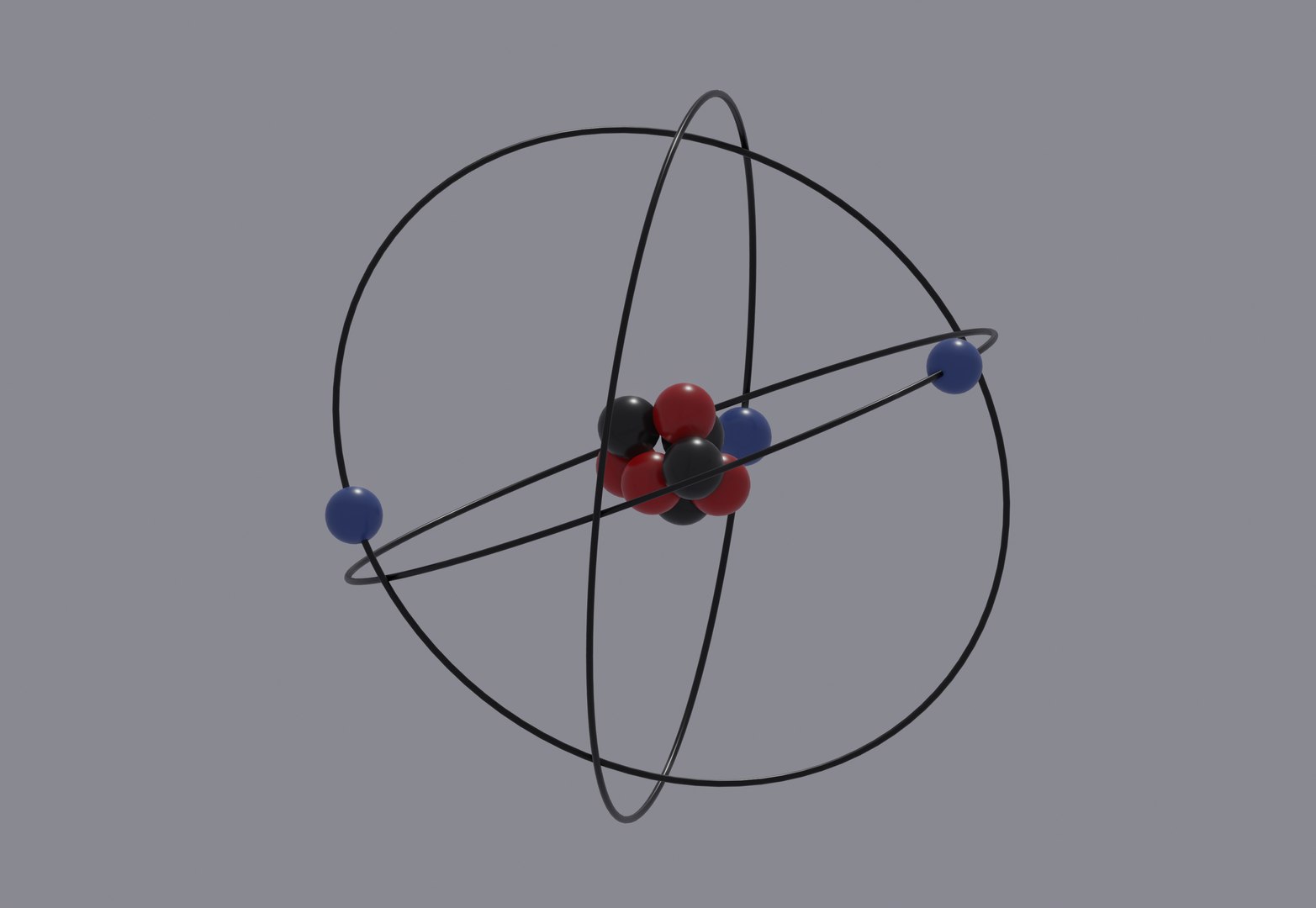 3D Atom Model - TurboSquid 2058678