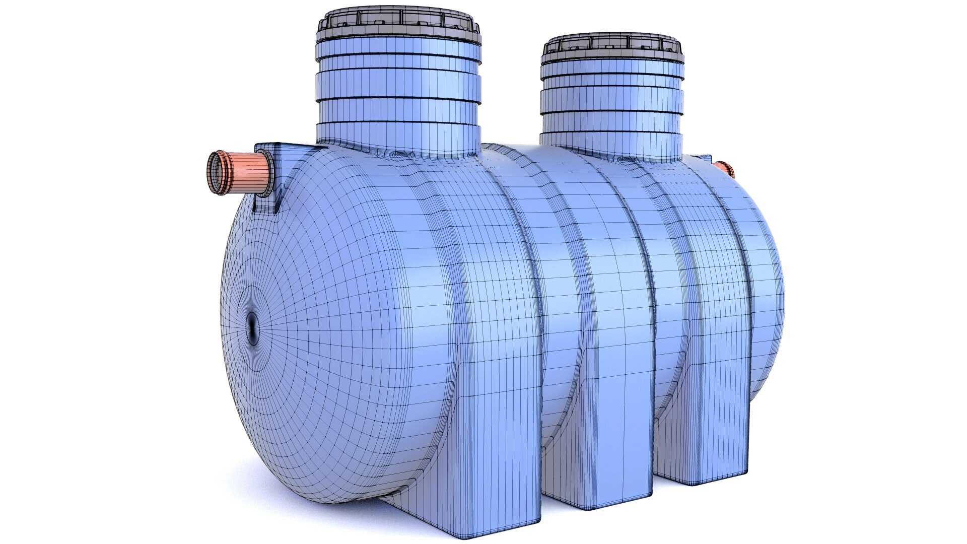 3D Horizontal Plastic Septic Tank 23 - TurboSquid 1761027