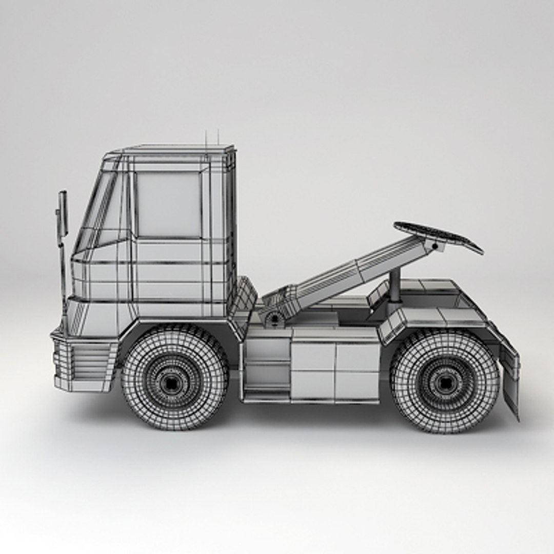 3ds max terminal truck trailer 01