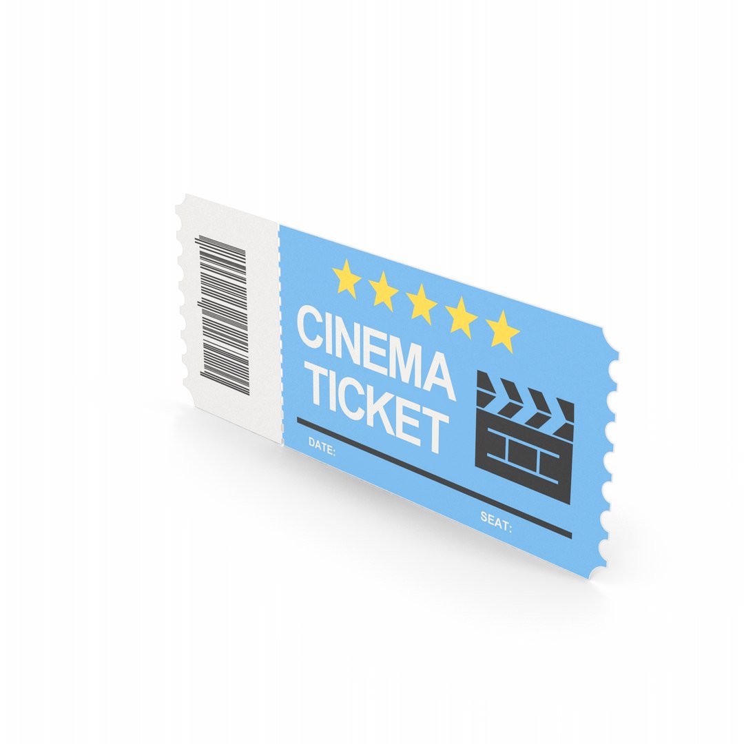 Cinema Ticket 3D Model - TurboSquid 2026123