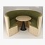 Round Booth Restaurant Seating Model - TurboSquid 2346671