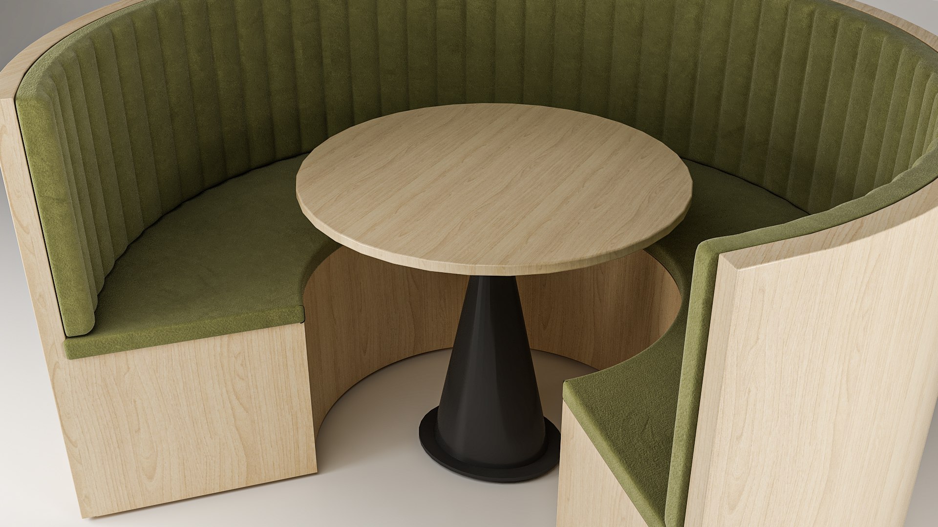 Round Booth Restaurant Seating Model - TurboSquid 2346671