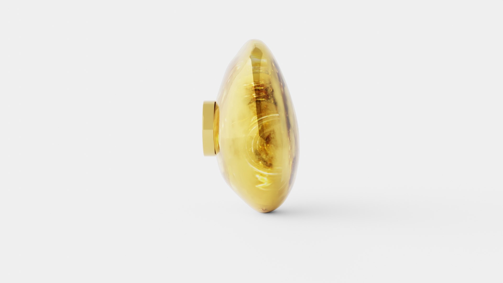 3D MELT Gold Wall Lamp - TurboSquid 2247574