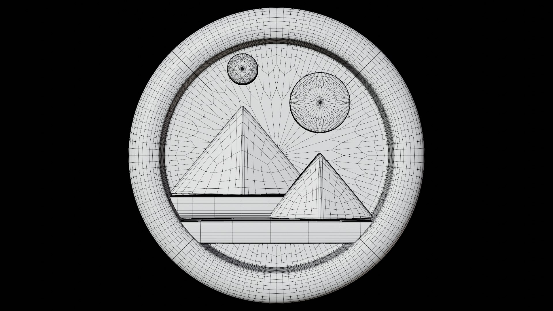 Decentraland Or MANA Orange Coin With Cartoon Style 3D Model ...