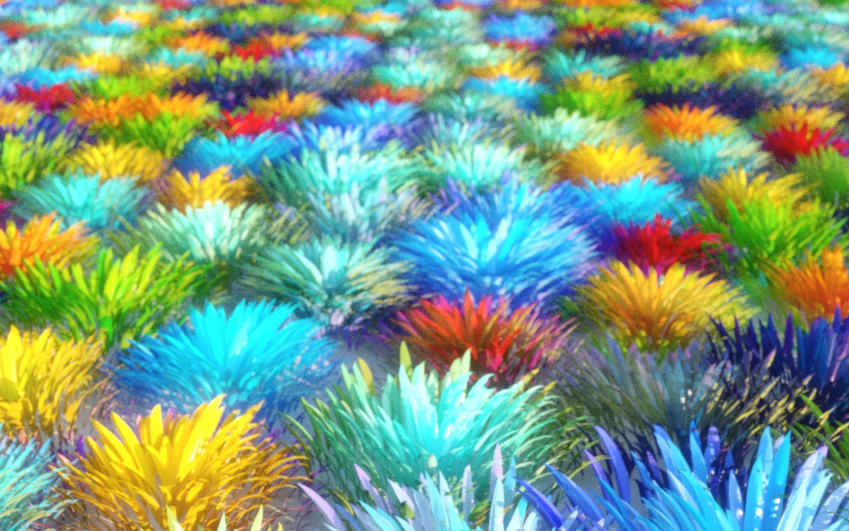 Surreal Grass Carton 3D Model - TurboSquid 1384959
