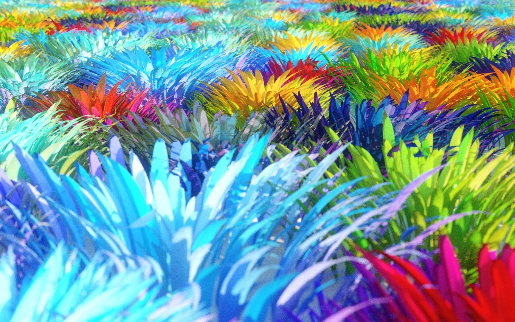 Surreal Grass Carton 3D Model - TurboSquid 1384959