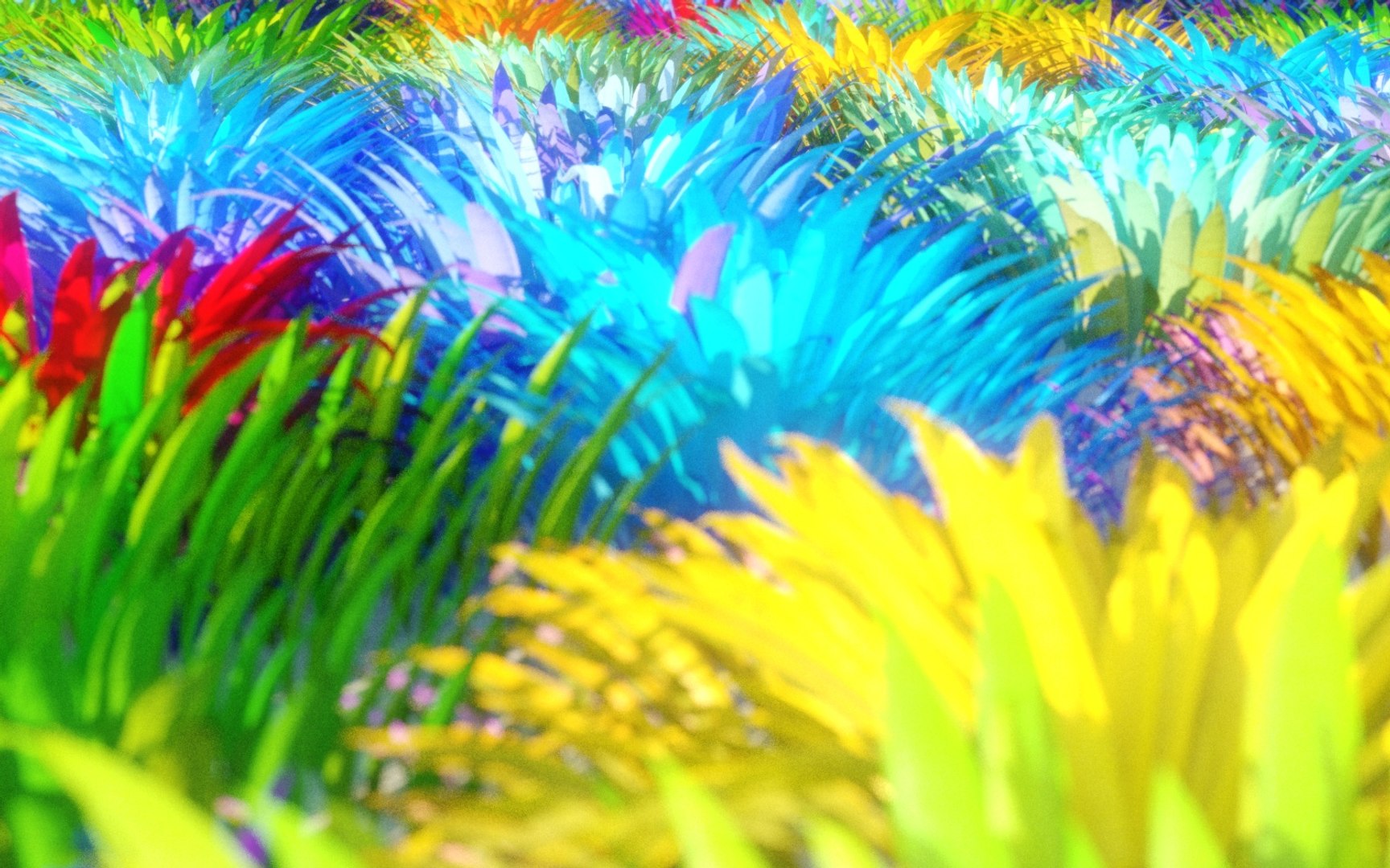 Surreal Grass Carton 3D Model - TurboSquid 1384959