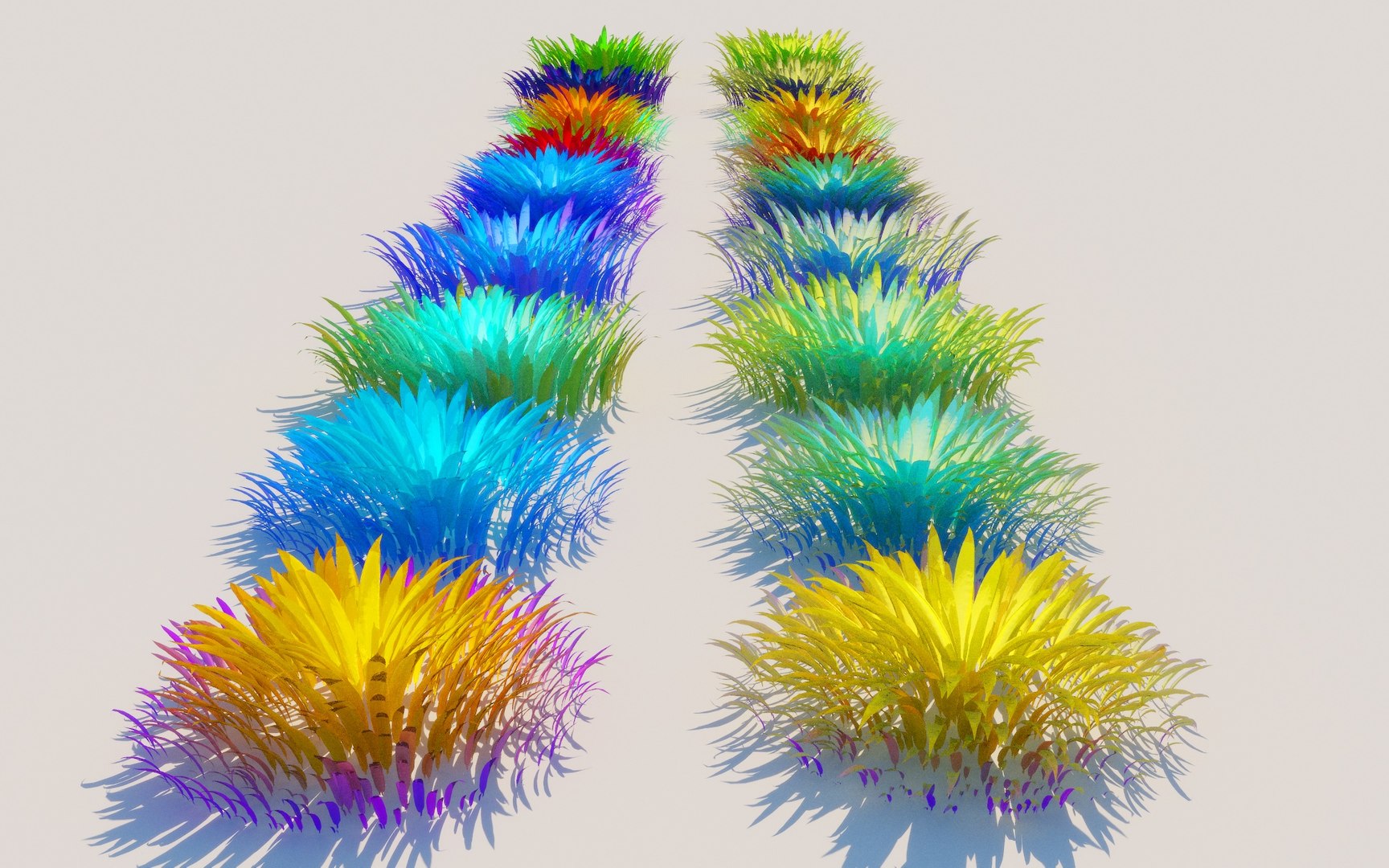 Surreal Grass Carton 3D Model - TurboSquid 1384959