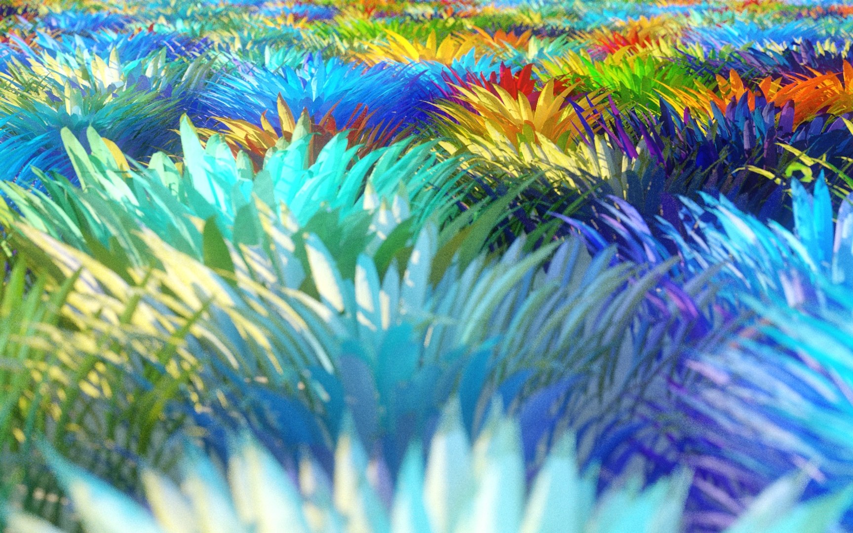 Surreal Grass Carton 3D Model - TurboSquid 1384959