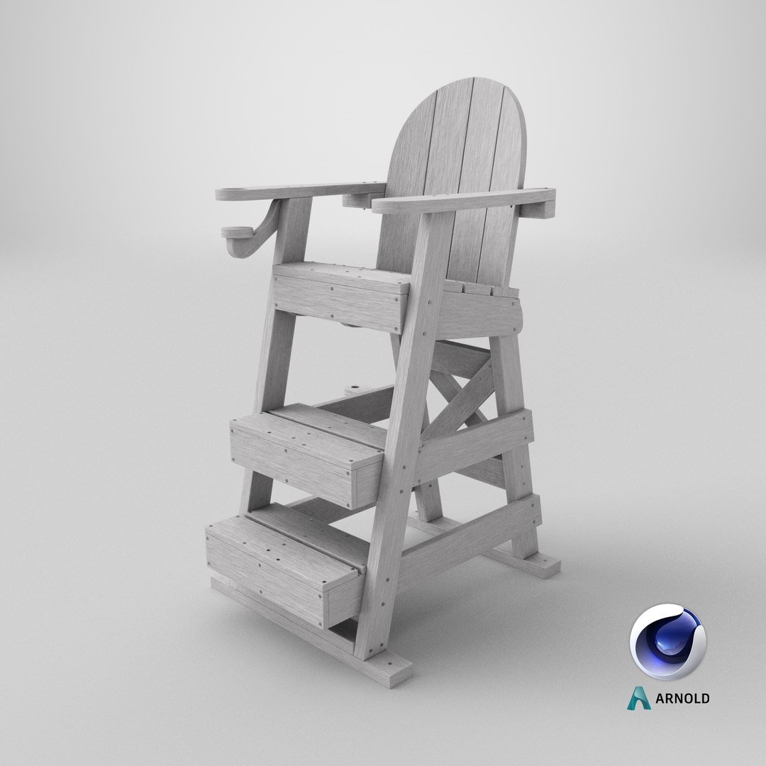 Lifeguard Chair 3D Model - TurboSquid 2372142