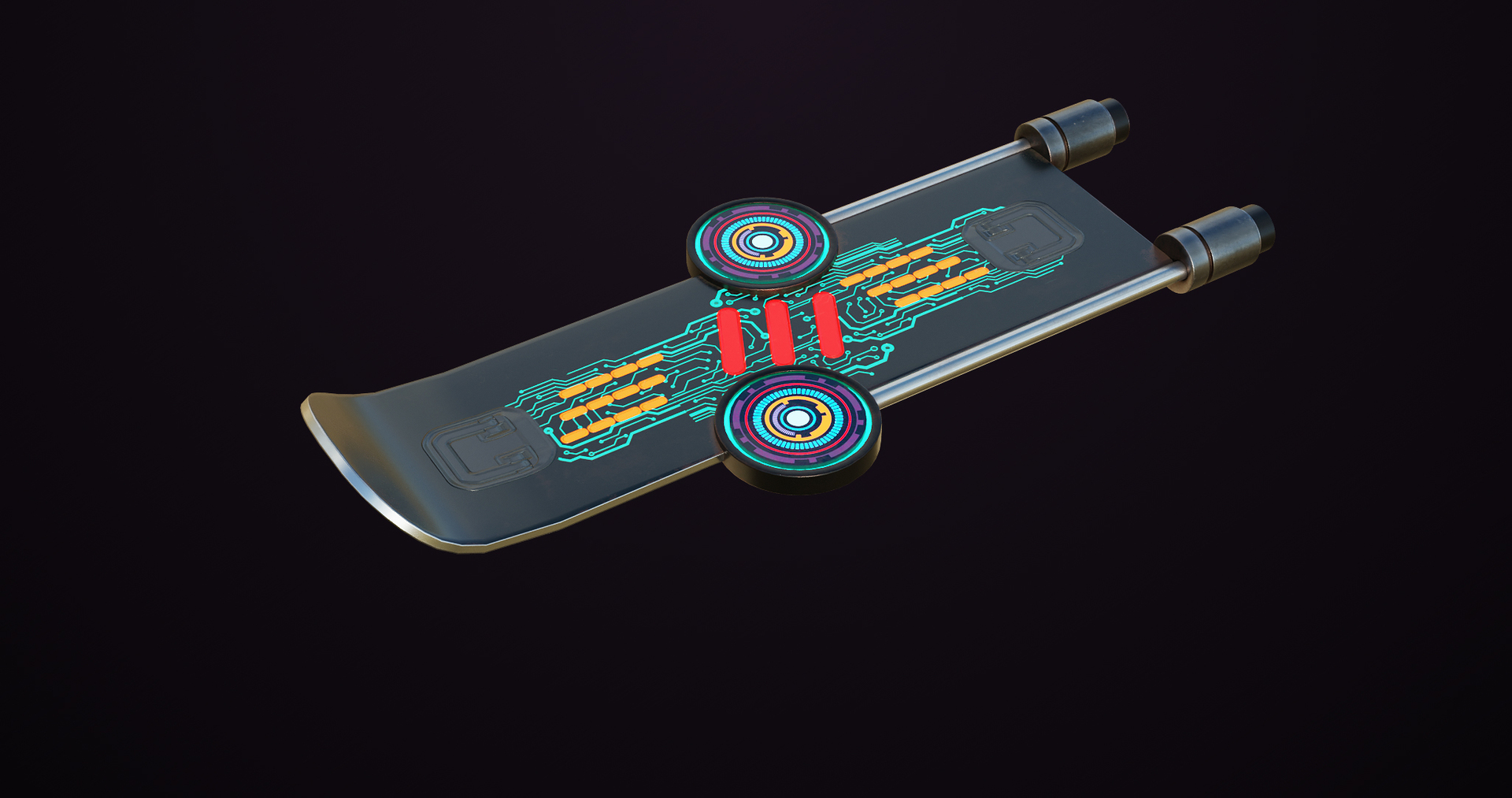 3D Sci Fi Hoverboard 9 All PBR Unity UE Textures Included - TurboSquid ...